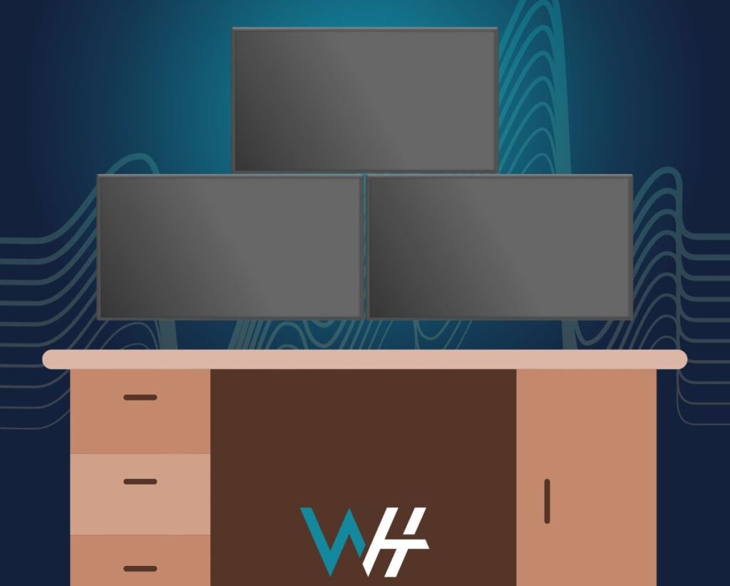 Fit Three Monitors On Really Small Desks With These Two Methods